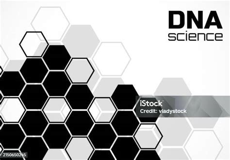 Abstract Background Of Hexagonal Cells Molecular Structure Technology