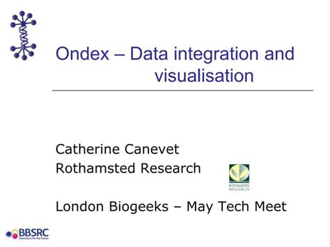 Ondex Data Integration And Visualisation Ppt