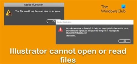 Illustrator Cannot Open Or Read Files [fix]