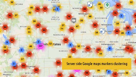 Google Map V3 Server Side Markers Clustering