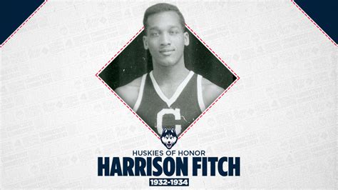Honoring Harrison ‘honey Fitch Star Athlete Uconn Trailblazer