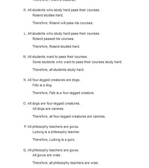 Solved Determine The Validity Of Each Of The Following