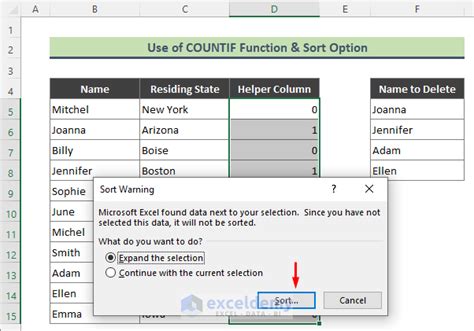 How To Delete Rows Based On Another List In Excel 5 Methods