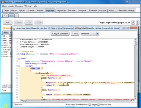 Burpsuitejsbeautifier Burp Suite Javascript Beautifier