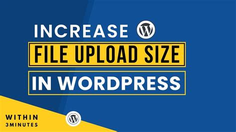 How To Increase Maximum Upload File Size In Wordpress Using Pluigin And Cpanel 2024 Youtube