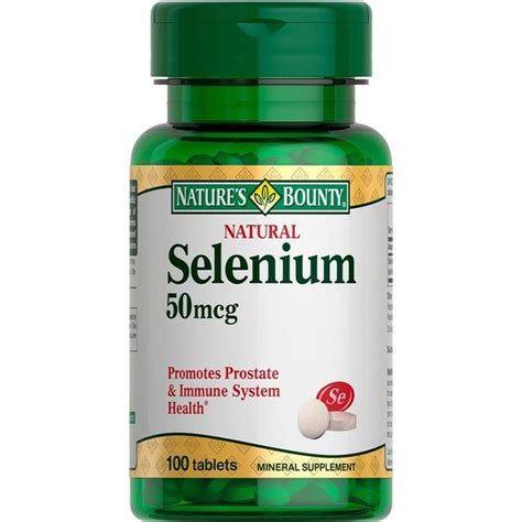 Natures Bounty Selenium 50mcg Tablets 100 Count 💊🌎