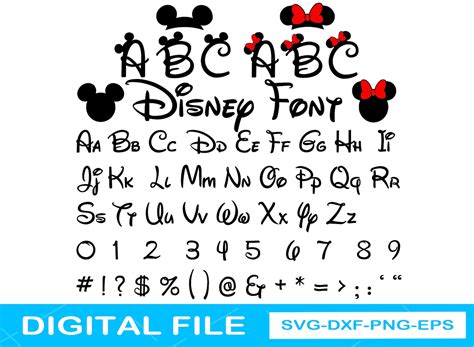 Disney Alphabet Disney Svg Disney Svg Alphabet Vector Etsy Disney Images