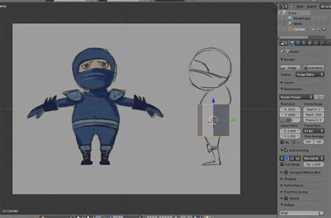 Creating A Low Poly Ninja Game Character Using Blender Part 1 Envato