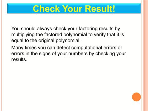 Factoring Polynomials PPTX