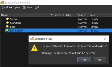 Defaultbox Keeps Resurrecting Itself Unlike Classic · Issue 2445 · Sandboxie Plussandboxie