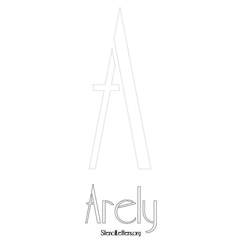 Arely Free Printable Name Stencils With 6 Unique Typography Styles And