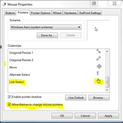 The Mouse Pointer Changes Because Of A Scroll Solved Windows 7 Forums