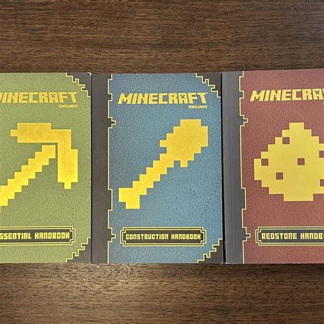Minecraft Handbook Set Of 3 Construction Essential Depop