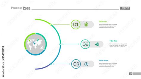 Three Steps Process Chart Slide Template Business Data Option Diagram Design Creative