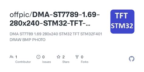 Github Offpic Dma St X Stm Tft Stm F Draw Bmp Photo Dma St