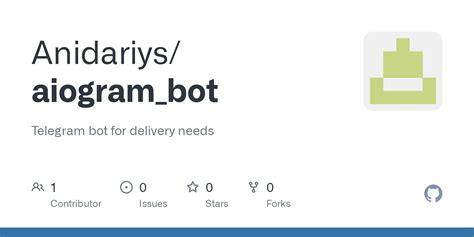 github anidariys aiogram bot telegram bot for delivery needs