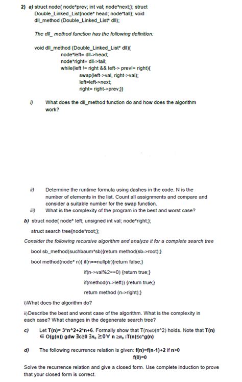 Data Structures And Algorithmus In C Chegg Com