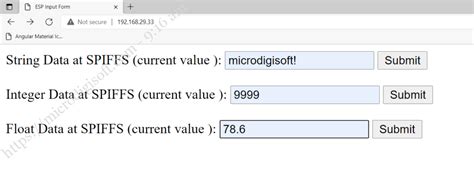 Esp32 Esp8266 Passing Input Data On Html Form Webserver