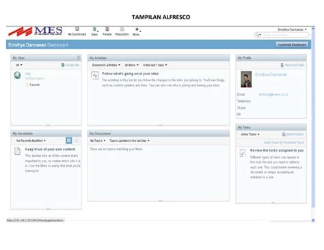 Tampilan Alfresco Ppt