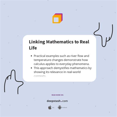 Linking Mathematics To Real Life Deepstash