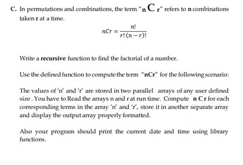 Answered In Permutations And Combinations The Bartleby