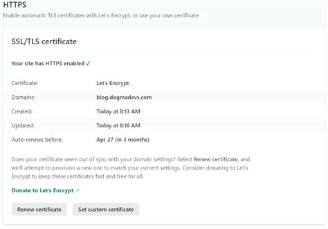 Certificate Error On Custom Domain Connected To My Site Support Netlify Support Forums