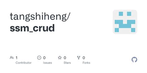 Github Tangshihengssmcrud