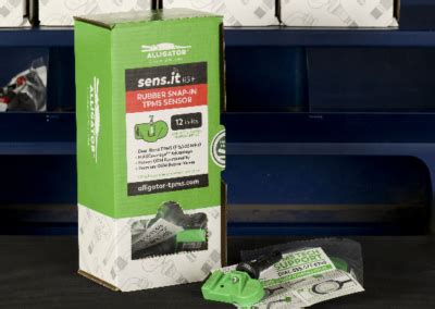 RS Dual Frequency TPMS Sensor With Clamp In Silver Valve Alligator TPMS