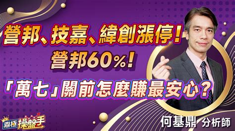 20230525【營邦、技嘉、緯創漲停！ 營邦60％！ 『萬七』關前 怎麼賺最安心？】鼎極操盤手 何基鼎分析師 Youtube