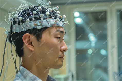 Premium Photo Scientists Conduct Experiments With Eeg Caps Exploring