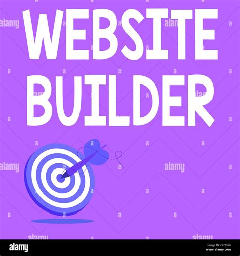 Hand Writing Sign Website Builder Internet Concept Website Builder Presenting Message Hitting