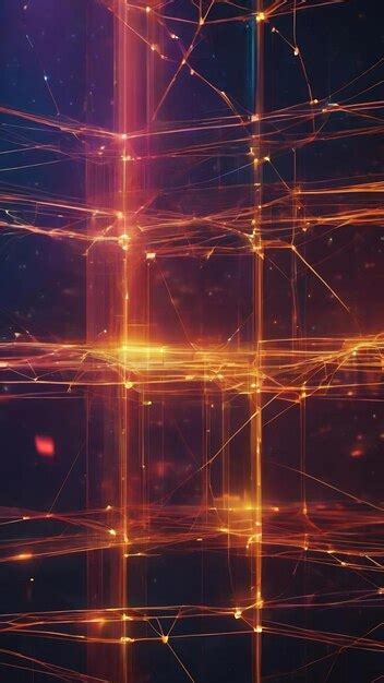 Premium Ai Image Abstract Background Dot And Connect Line For Cyber Technology Futuristic And