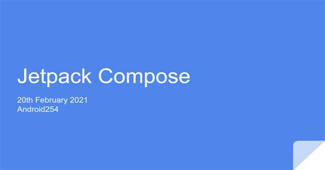 A Gentle Introduction To Jetpack Compose Muth0mi
