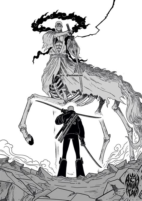 Roronoa Zoro And Ethan Baron V Nusjuro One Piece Drawn By Achmunzav Danbooru