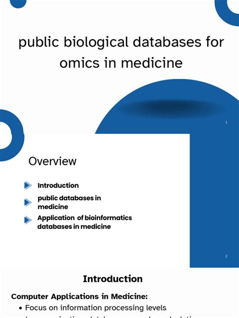 Public Biological Databases For Omics In Medicine Pdf Metabolomics Proteomics