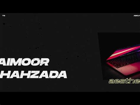 Horizontal Scroll Portfolio Website Design Using Html Css Gsap And Horizontal Scroll Js Youtube