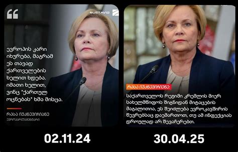 შალვა ევროპარლამენტის ლიტველი წევრის რასა იუკნევიჩიენეს განცხადებები უკვე ძალიან მიუახლოვდა