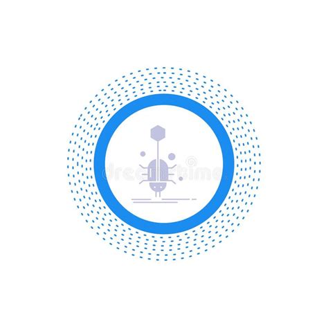 Bug Insect Spider Virus Web Glyph Icon Vector Isolated