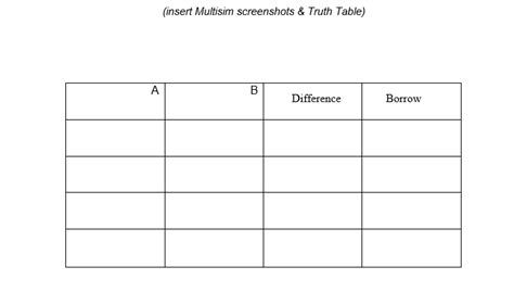 Solved Laboratory Exercise 1 Half Adder Subtractor