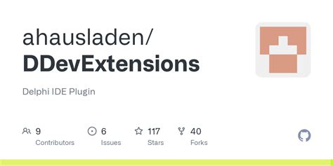 Github Ahausladenddevextensions Delphi Ide Plugin