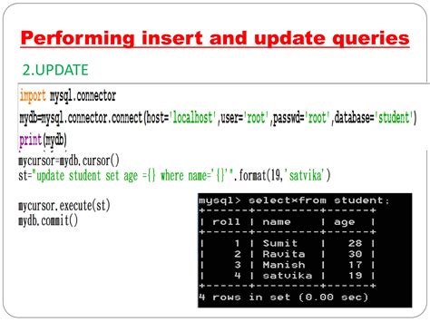 Interfacing Python To Mysql 11363255151pptx