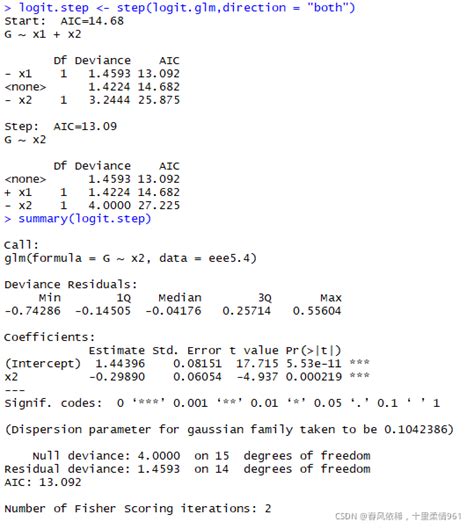 多元统计分析及r语言建模（第四版） 第五章广义与一般线性模型及r使用课后习题多元统计及r语言第五章课后习题 Csdn博客
