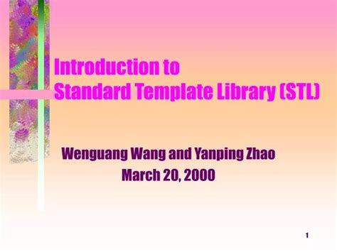 Ppt Introduction To Standard Template Library Stl Powerpoint