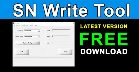 دانلود SN Write Tool ورژن v2 1504 00 ویندوز نوشتن IMEI دستگاه مدیاتک MediaTek