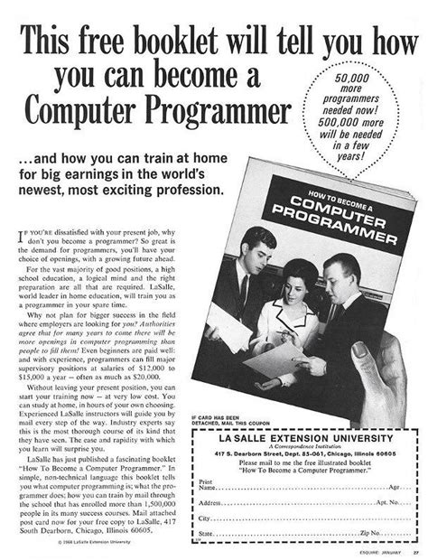 Muhammad Athar Bhatti On Linkedin How To Be A Computer Programmer In 1969