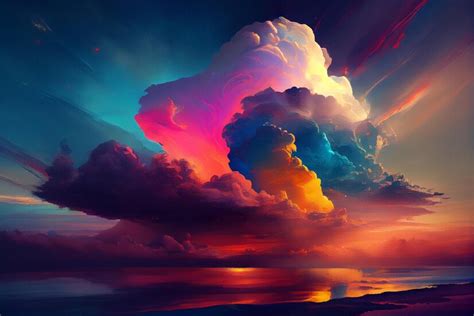 premium ai image spectral cloud escape to realistic