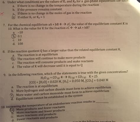 solved under what conditions are the values of kc and kp for