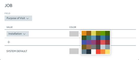 adding color coding settings
