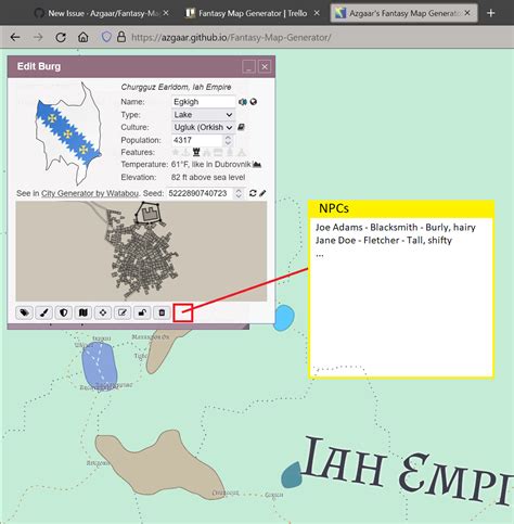 Feature Request Add Option To Generate List Of NPCs In Towns With Profession Random