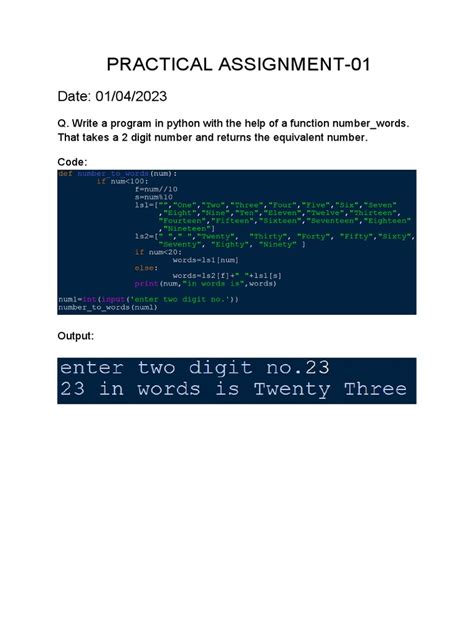 Practical Assignment Class 12 Pdf